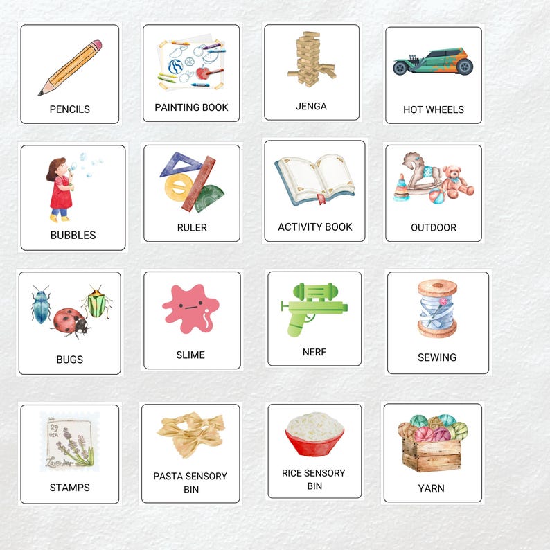 Toy Bin Storage Labels Printable Kid Room Labels Preschool Toy Storage ...