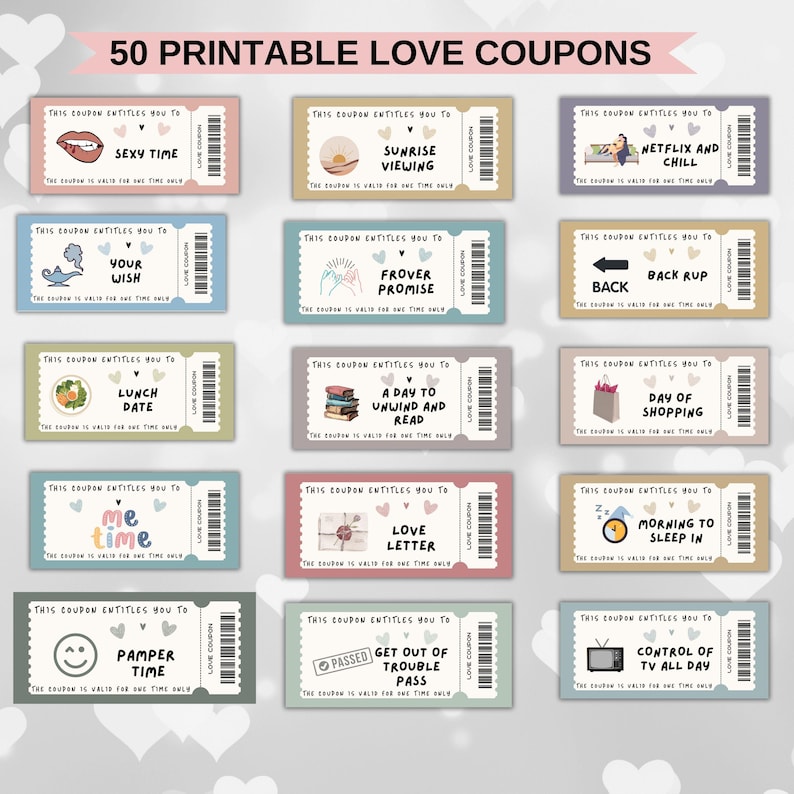 Boyfriend Coupon Book Boyfriend Valentine's Day Gift Coupon Book ...
