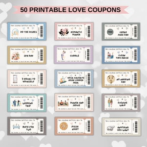 Boyfriend Coupon Book Boyfriend Valentine's Day Gift Coupon Book ...