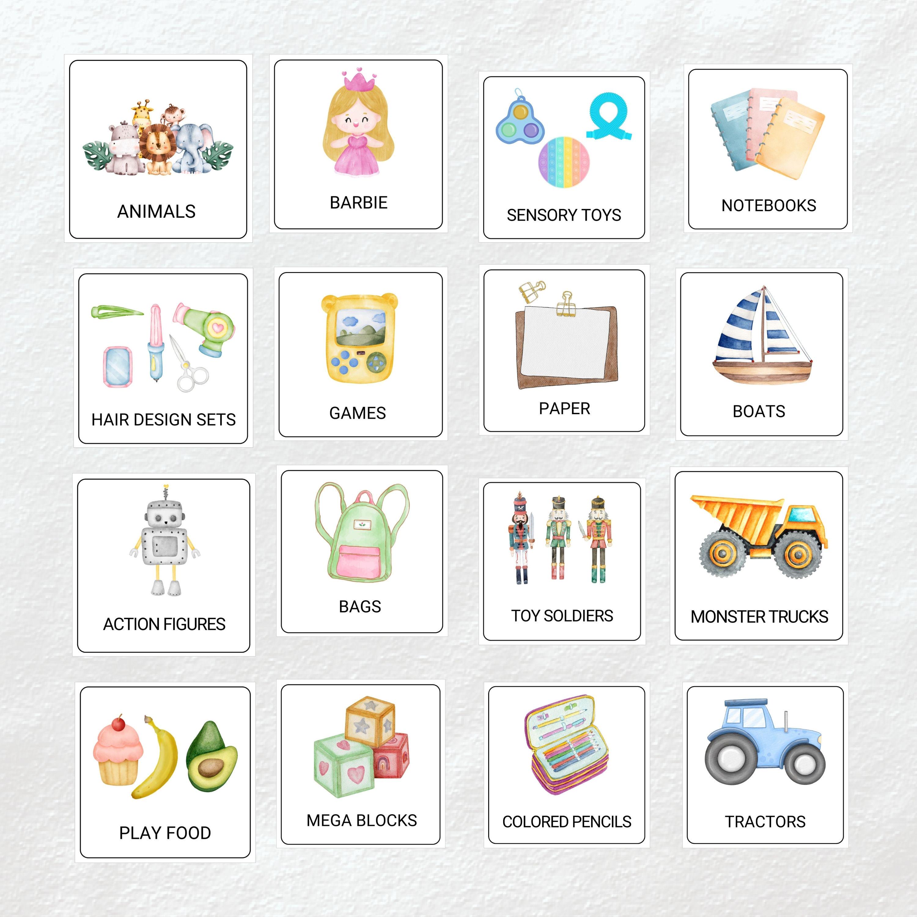 Toy Bin Storage Labels Printable Kid Room Labels Preschool Toy Storage ...