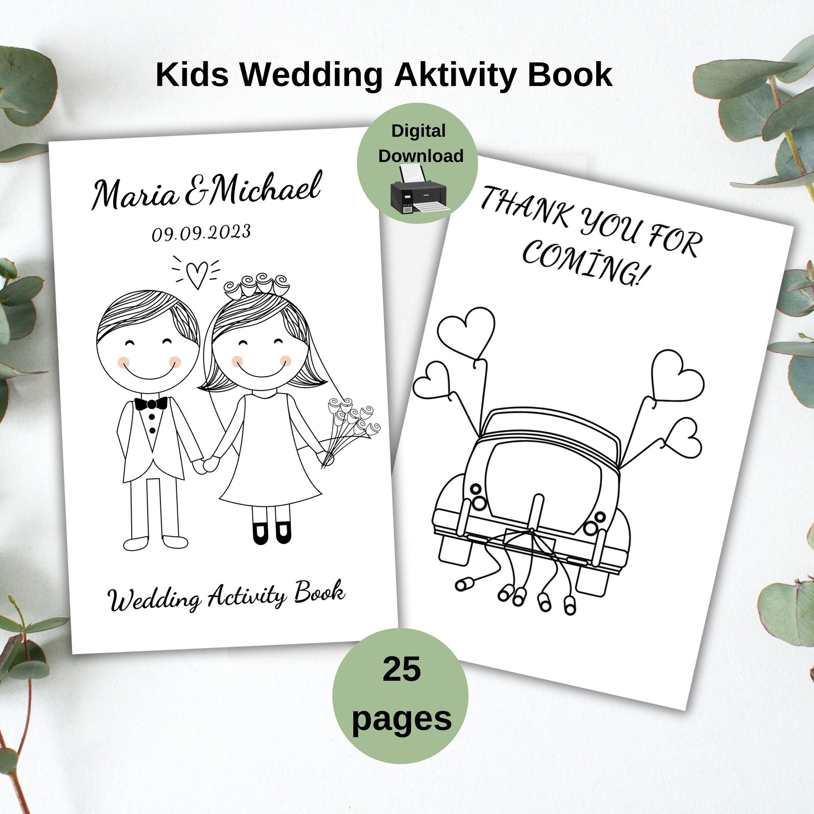 Editable Wedding Activity Cook Printable Kid Wedding Activity Book ...