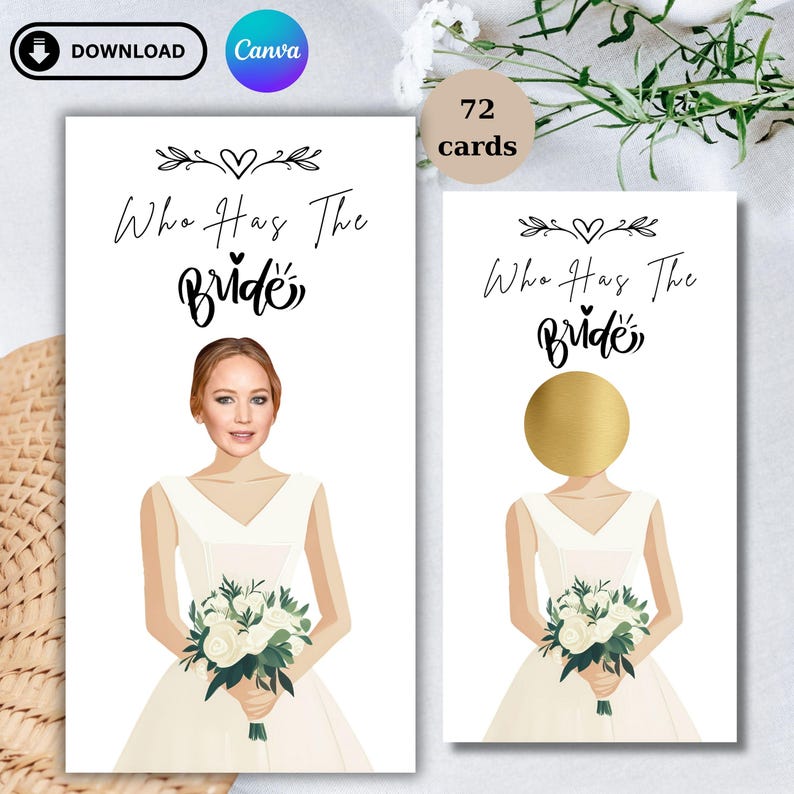 Who Has the Bride Scratch off Game Bridal Shower Game Scratch-off Find ...