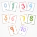 Numbers Colors Shapes Flashcard for Kids Numbers Cards Montessori ...