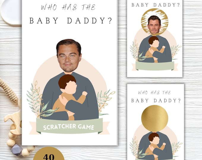 ¿Quién tiene al papá? Juegos divertidos para baby shower imprimibles ...