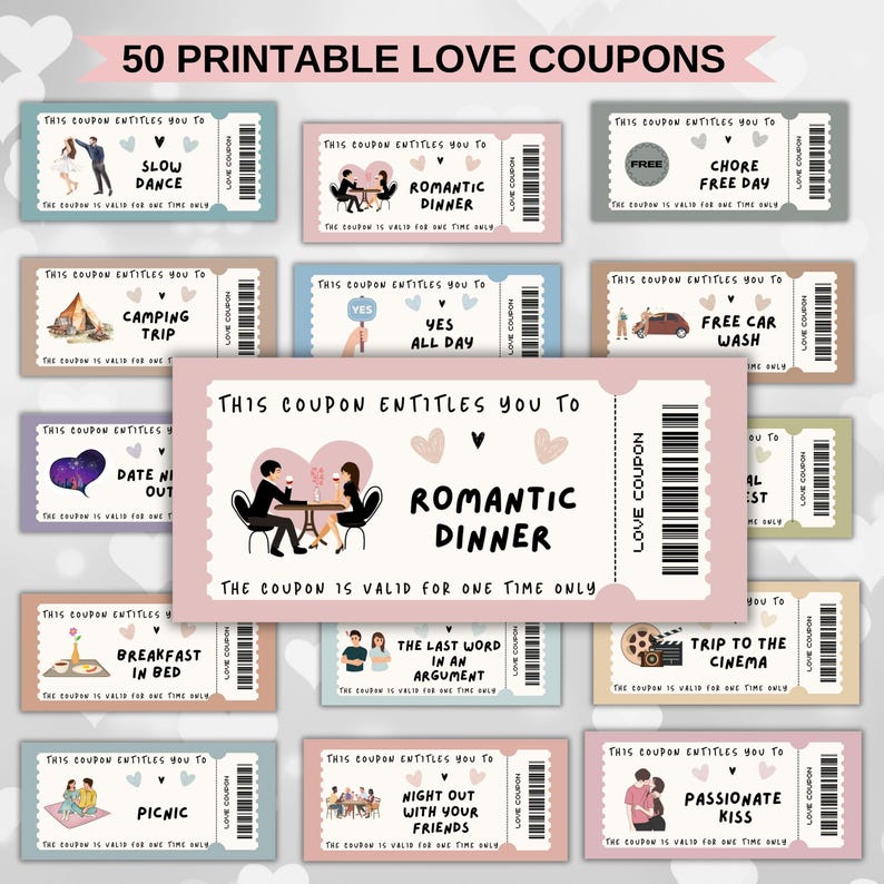 Boyfriend Coupon Book Boyfriend Valentine's Day Gift Coupon Book ...