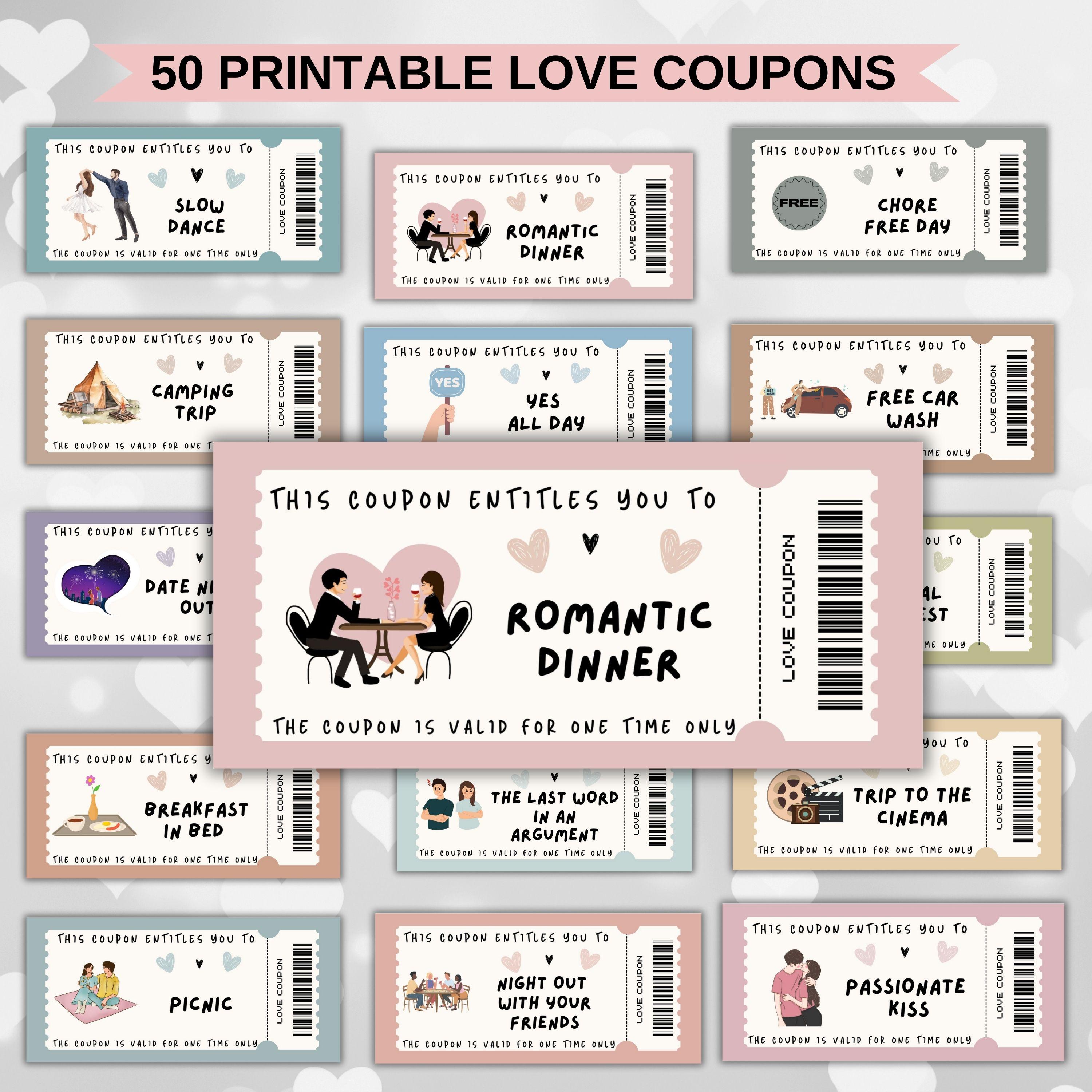 Boyfriend Coupon Book Boyfriend Valentine's Day Gift Coupon Book ...