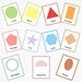 Numbers Colors Shapes Flashcard for Kids Numbers Cards Montessori ...