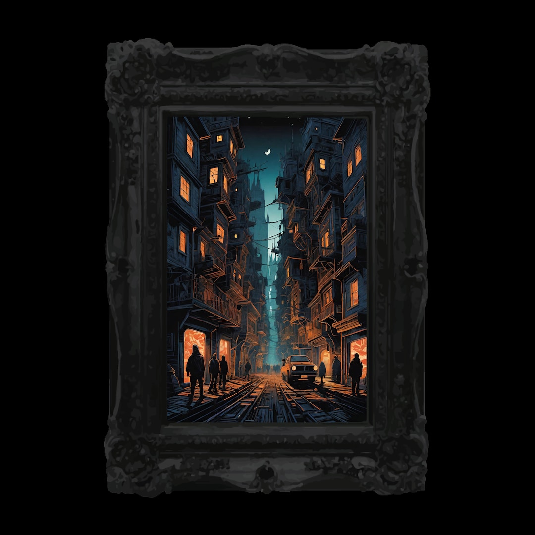 Printable Dark City Poster , Dystopia Poster, Gothic ,wall Art Poster ...