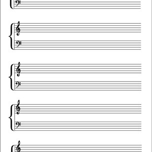 Blank Sheet Music I Music Staff I Piano Music Staff - Etsy