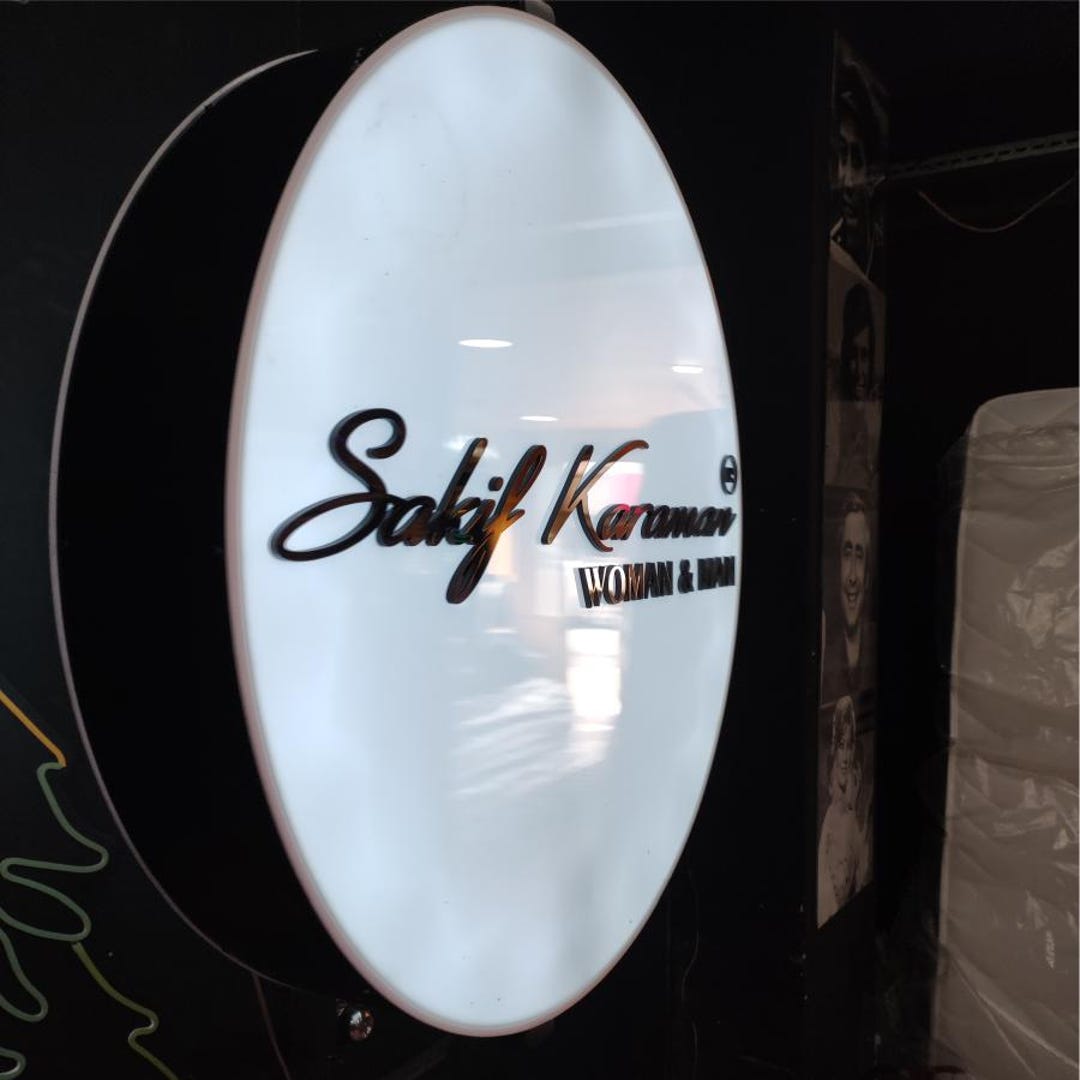 Circular Double Sided Light Box Sign for Shops, Cafeterias, Bars and ...