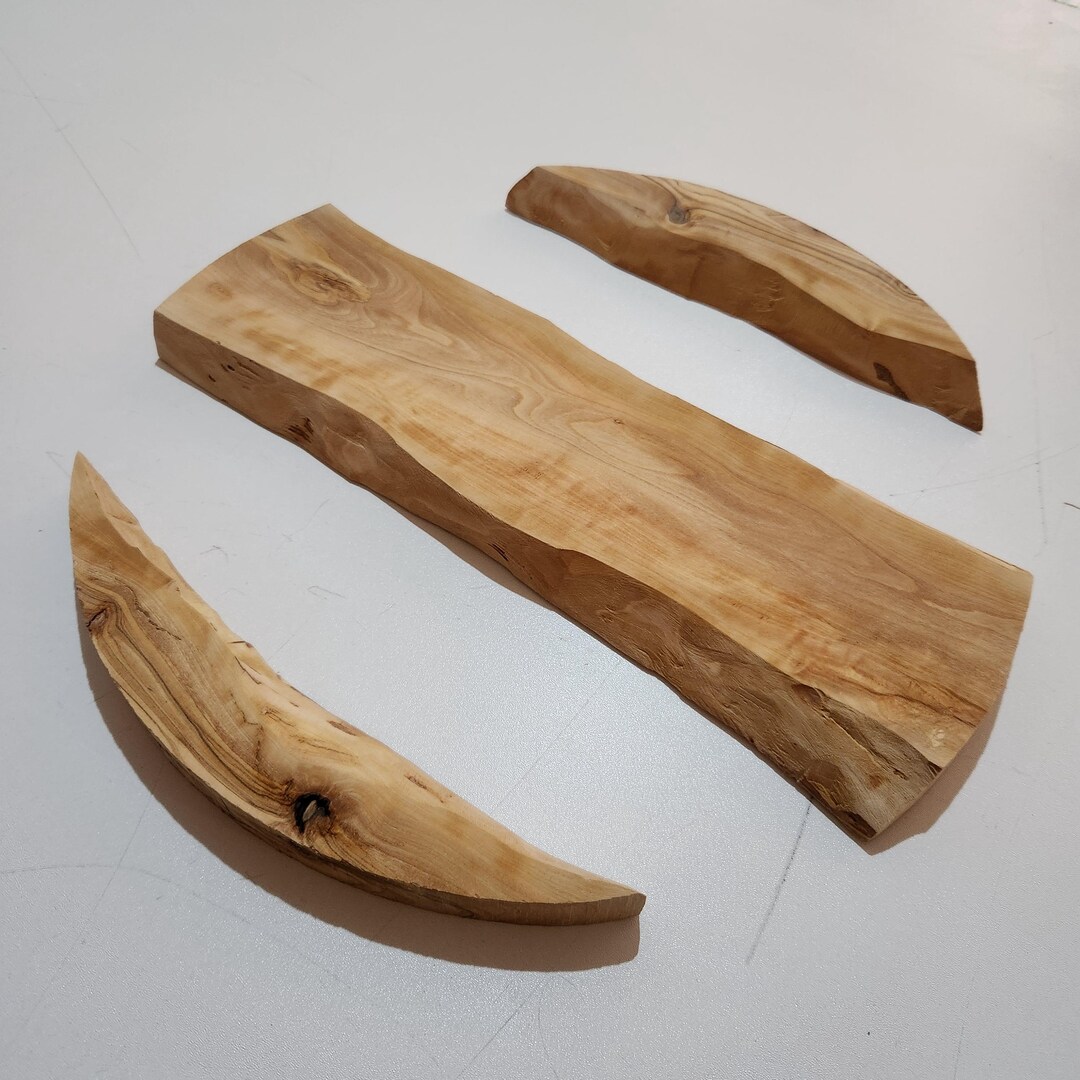 Set of 3 Natural Olive Wood Slabs for Resin Art, DIY Woodworking, Live ...