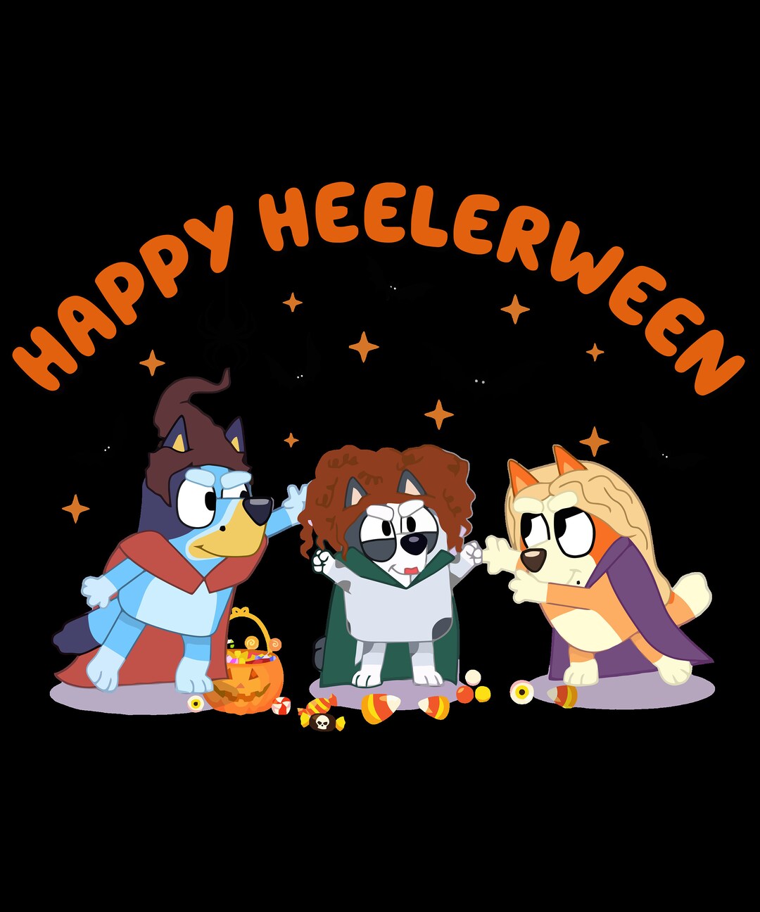 Png Bluey Halloween Bundle 4 Png Files - Etsy