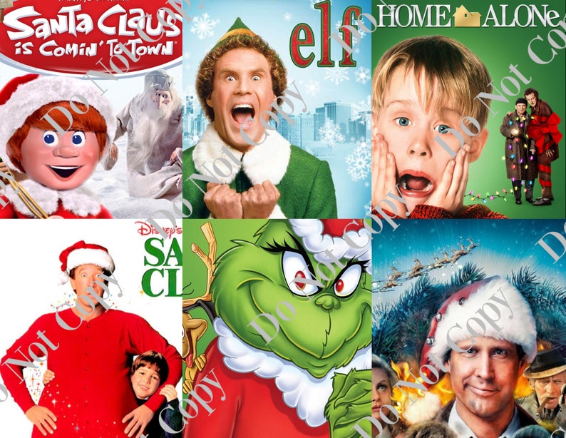 Christmas Movie Collage Png - Etsy