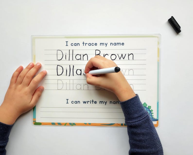 Printable Personalized Name Tracing Workbook: Kids Writing Practice - Etsy