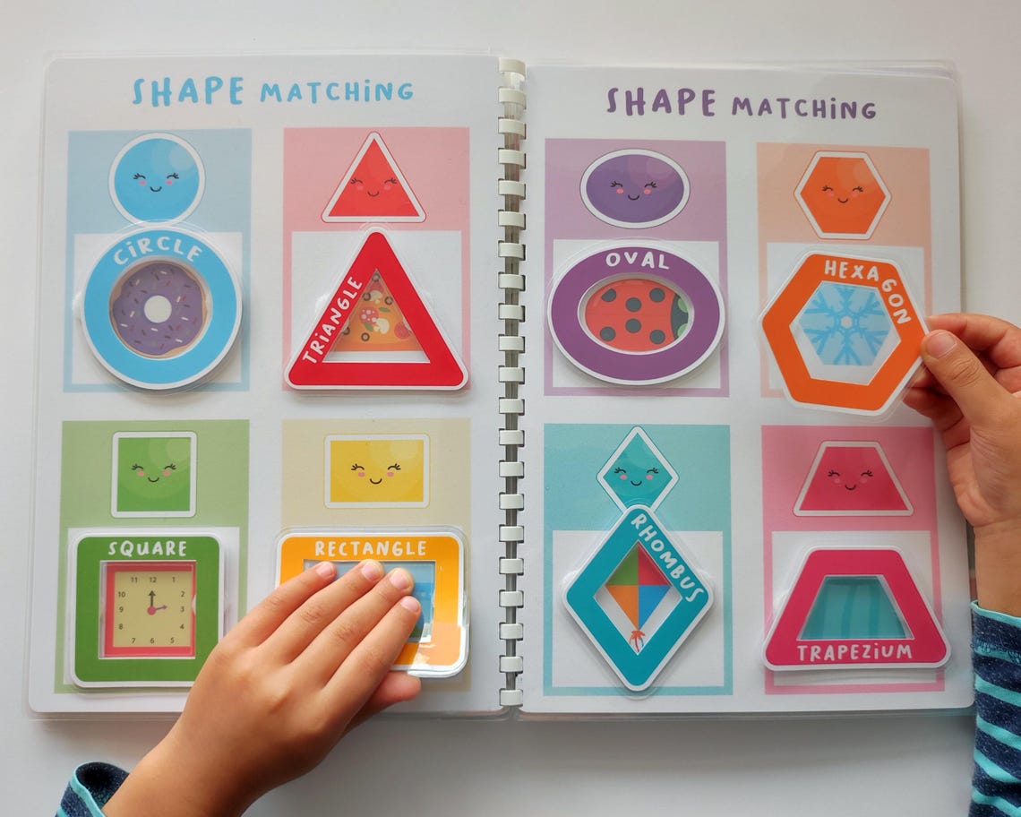 Printable Preschool Busy Book, Kids Activity, Homeschool Busy Binder ...