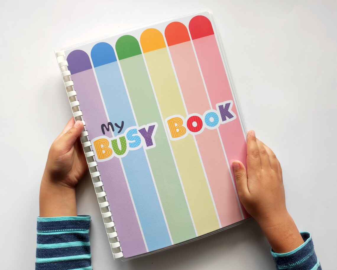 Printable Preschool Busy Book, Kids Activity, Homeschool Busy Binder ...