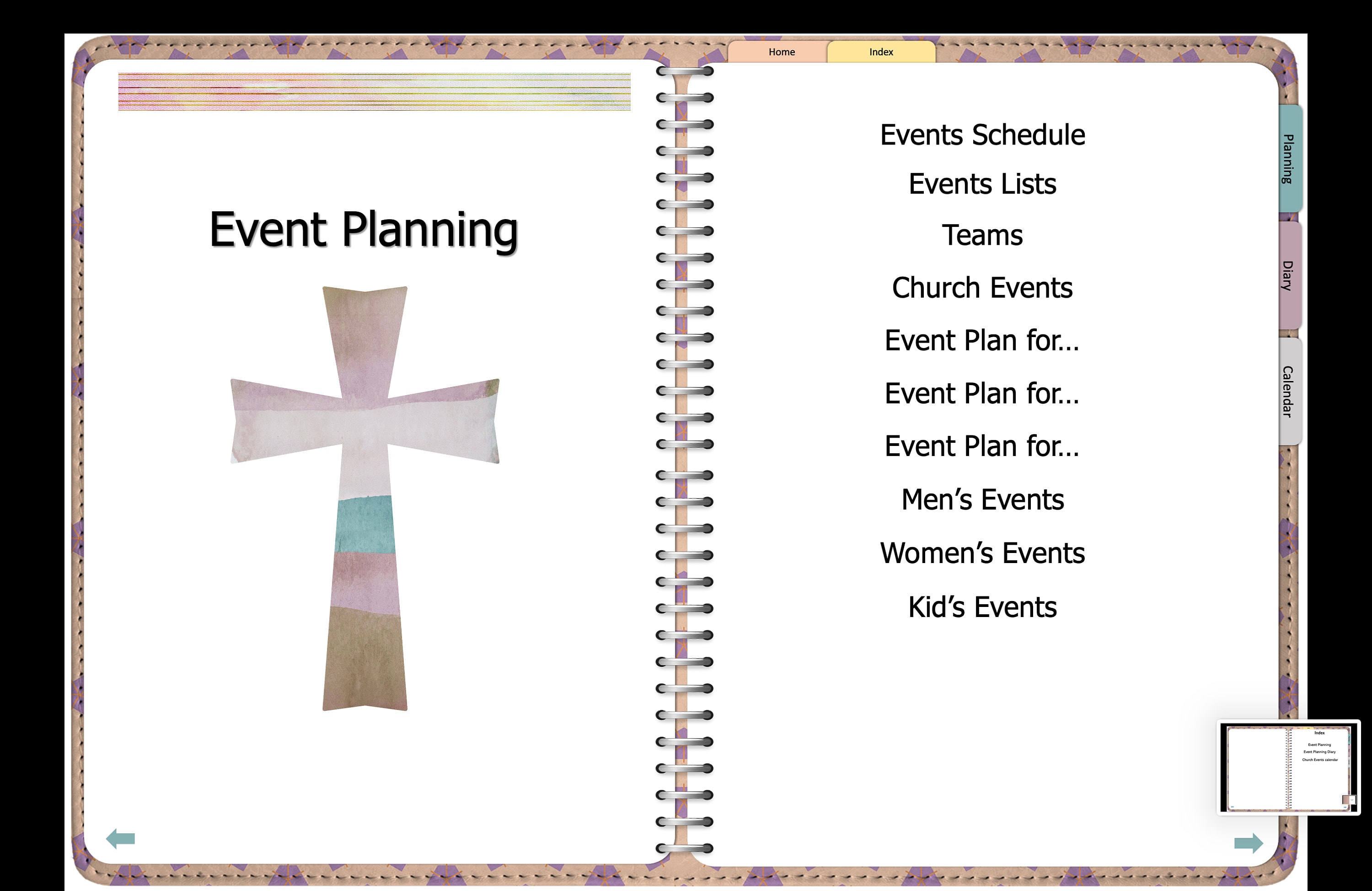 Church Event Planner Printable - Digital Organizer for Flawless ...
