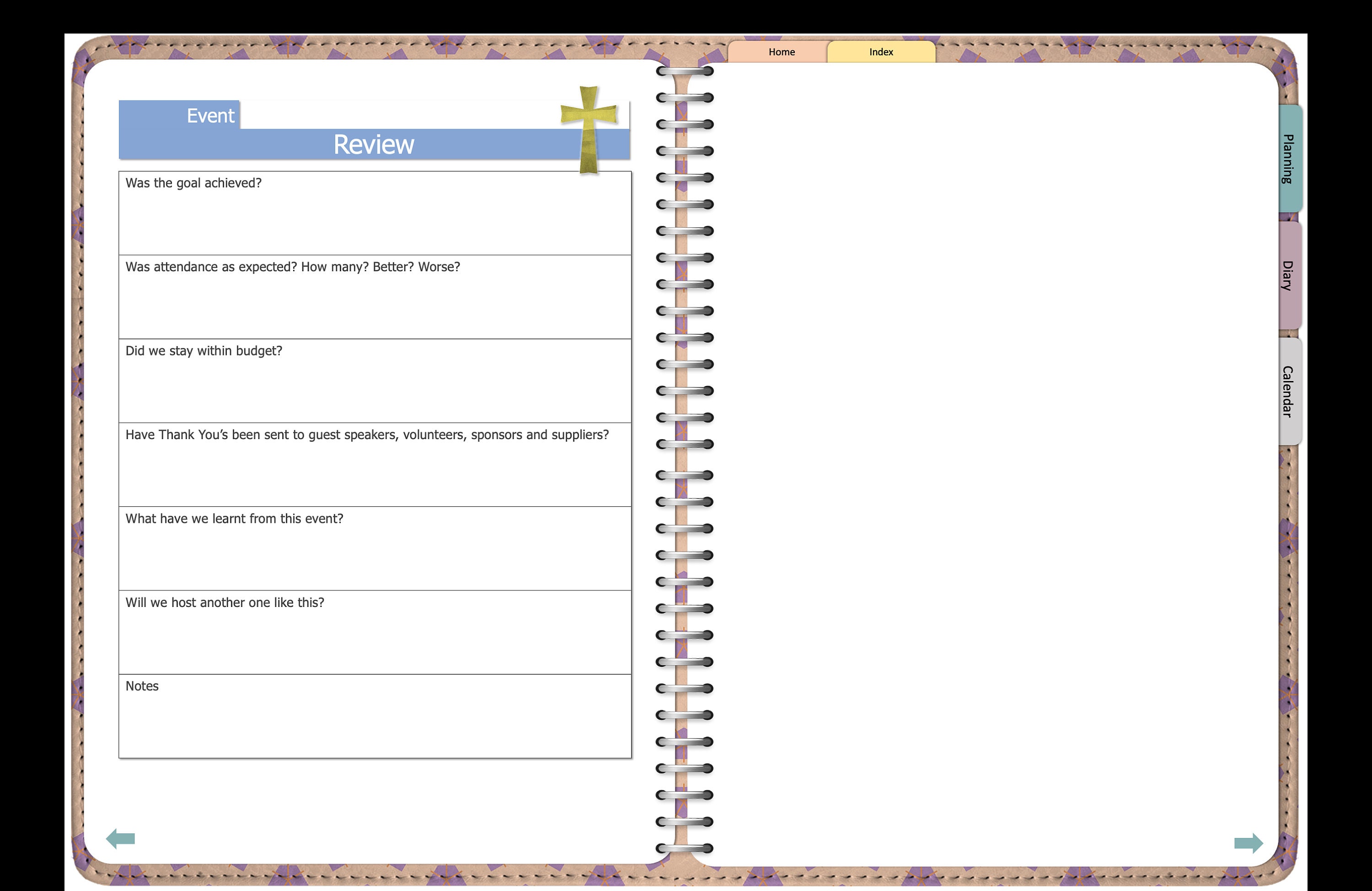 Church Event Planner Printable - Digital Organizer for Flawless ...
