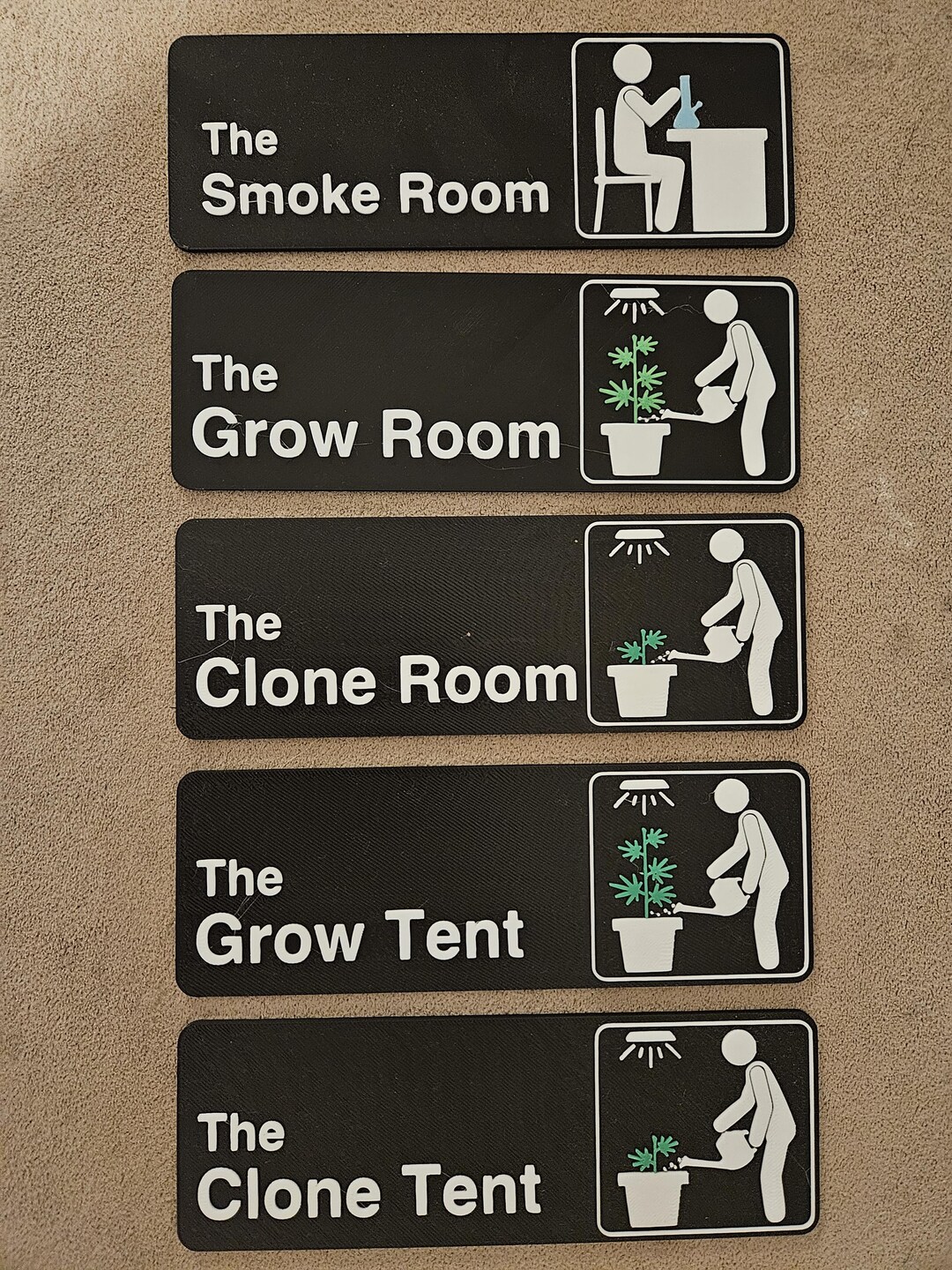 Funny Grow Room Sign: 3D Printed Office Parody - Etsy