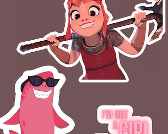 Nimona Movie Metal Comic Book Fan Art Kiss-cut Stickers - Etsy