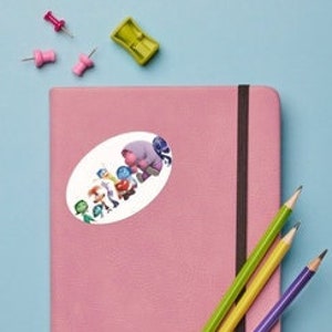 Emotion Character Stickers, Inside-out Inspired Printable, Digital ...