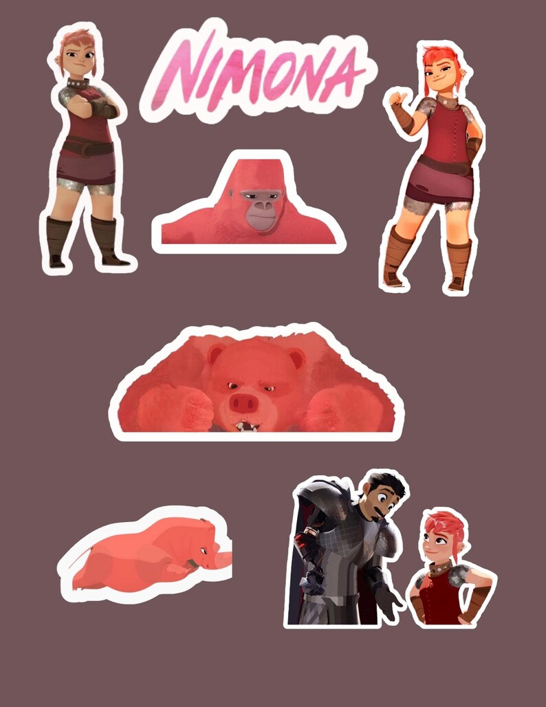 Nimona Sticker-movie Stickers - Etsy