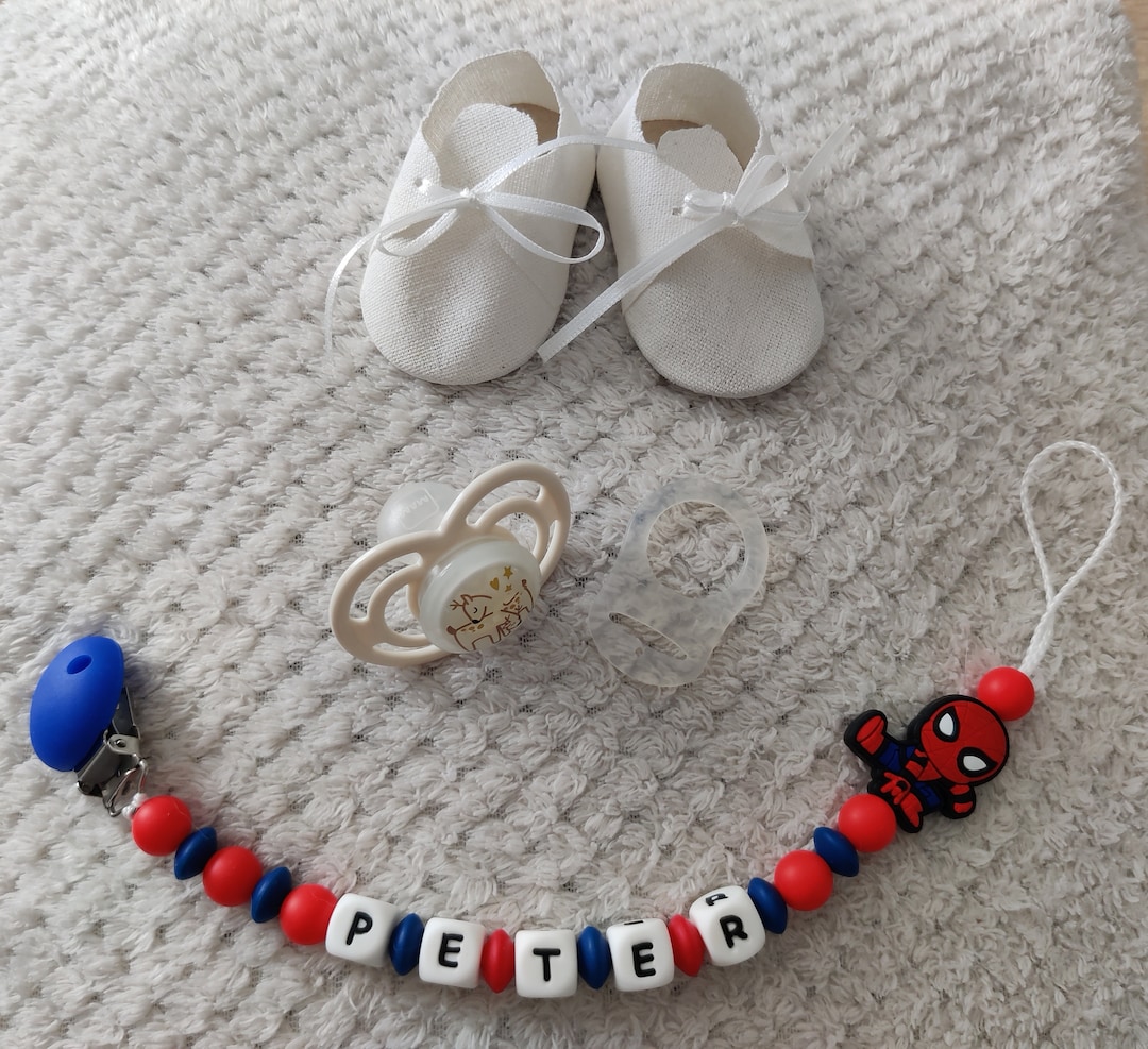 Spider Man Pacifier Clip - Etsy