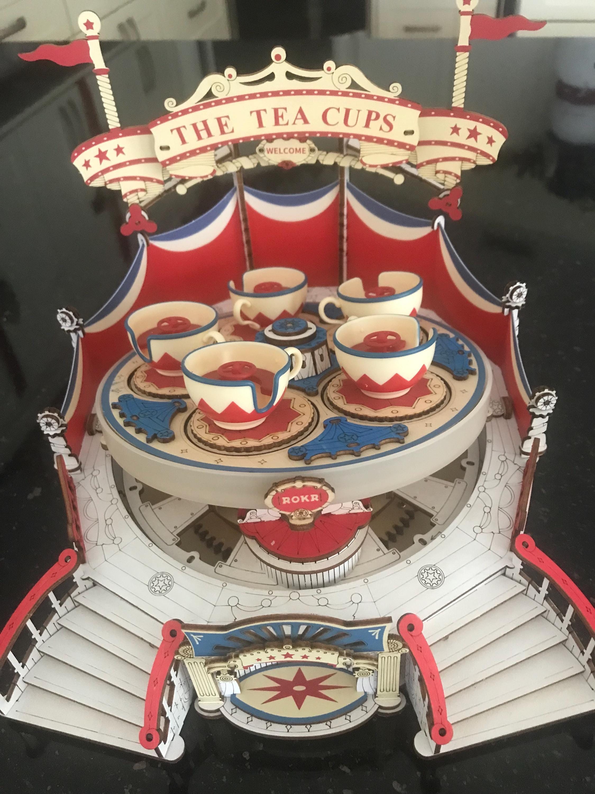 Animated Amusement Park Tea Cup Ride - Etsy