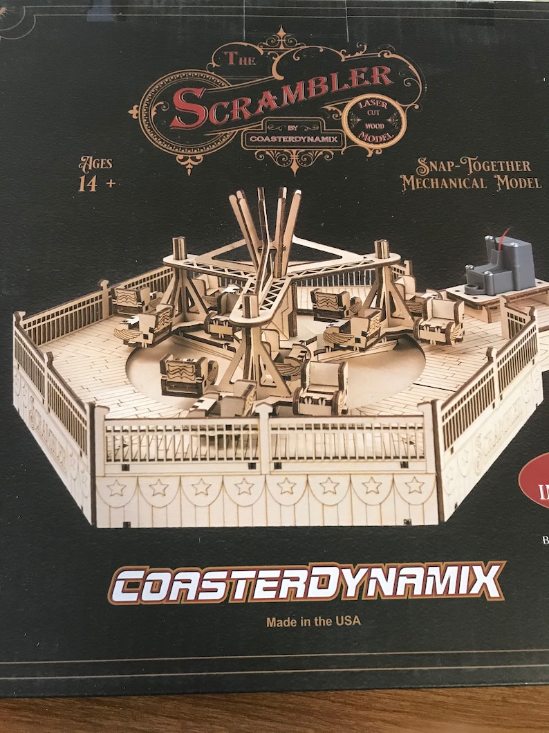 Animated Amusement Park Scrambler Ride - Etsy