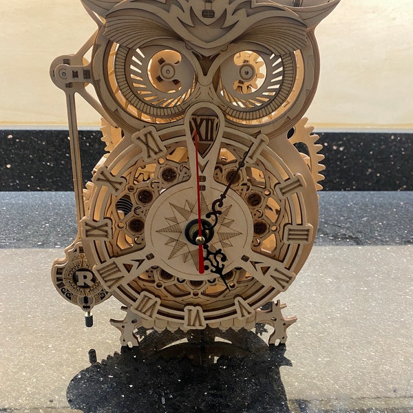 Wooden Owl Clock - Etsy