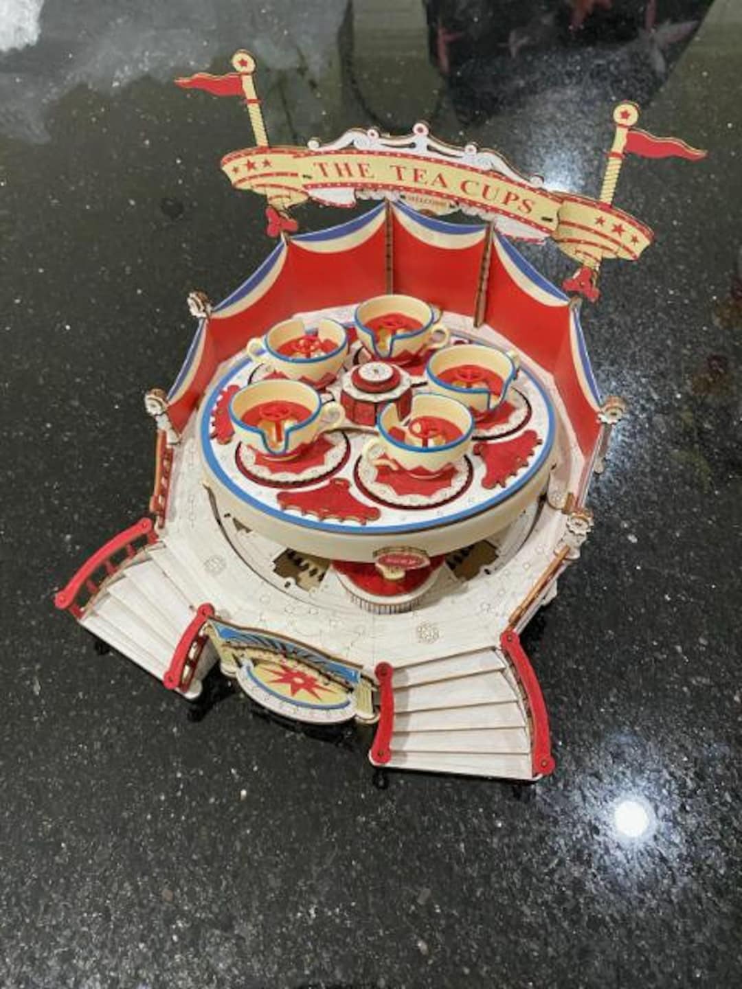 Animated Amusement Park Tea Cup Ride - Etsy