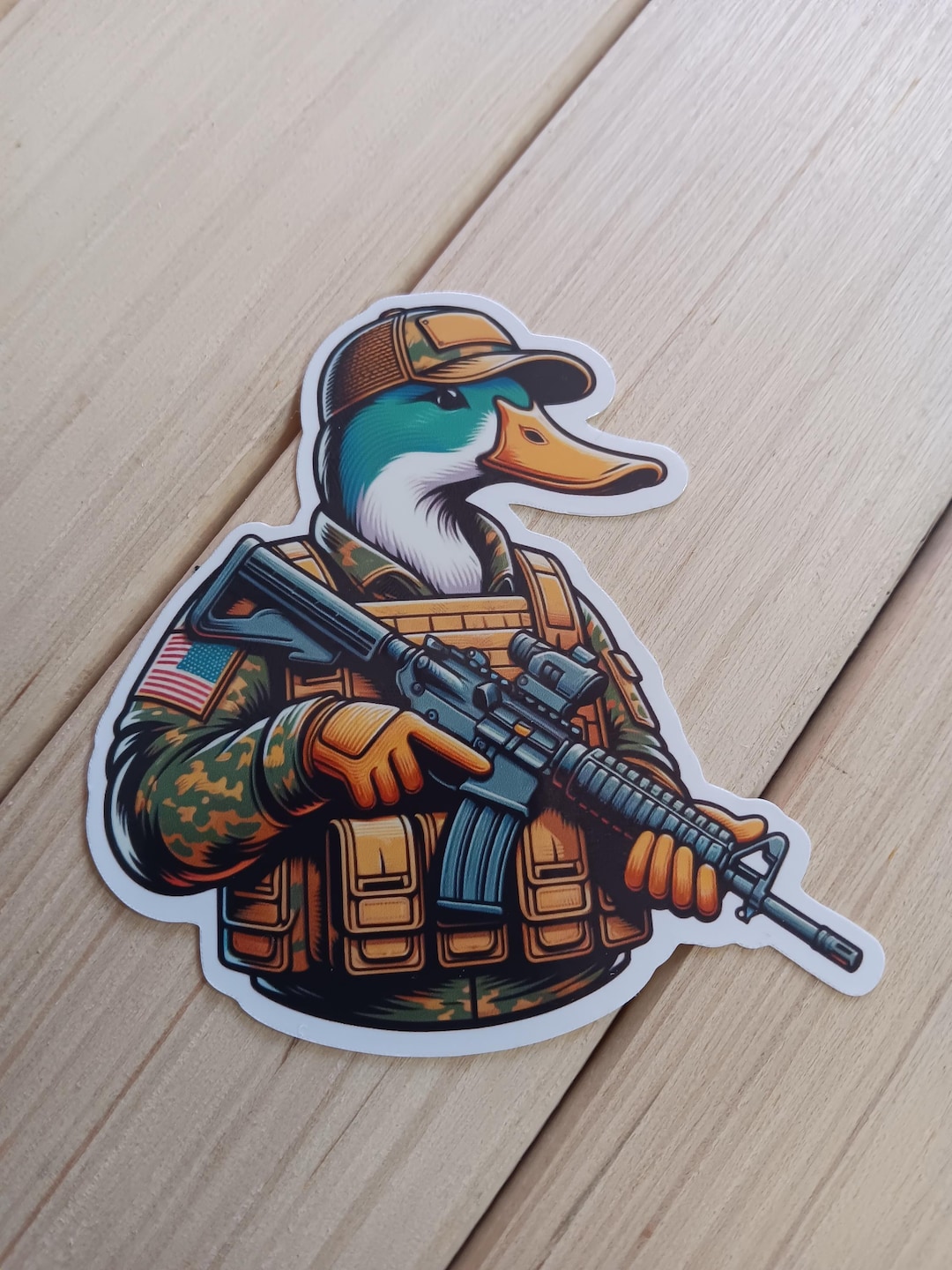Tactical Mallard Duck Sticker - Etsy