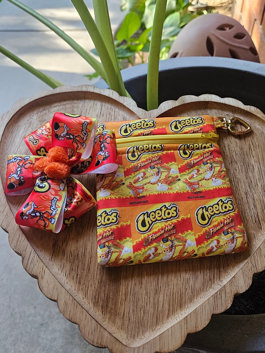 Hot Cheetos Coin Pouch With Matching Hair Barrete - Etsy
