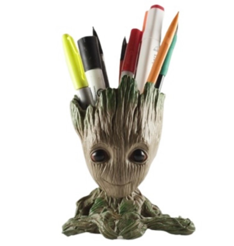 Charming Baby Groot Flower Pot & Pen Holder Set 4 Styles in - Etsy
