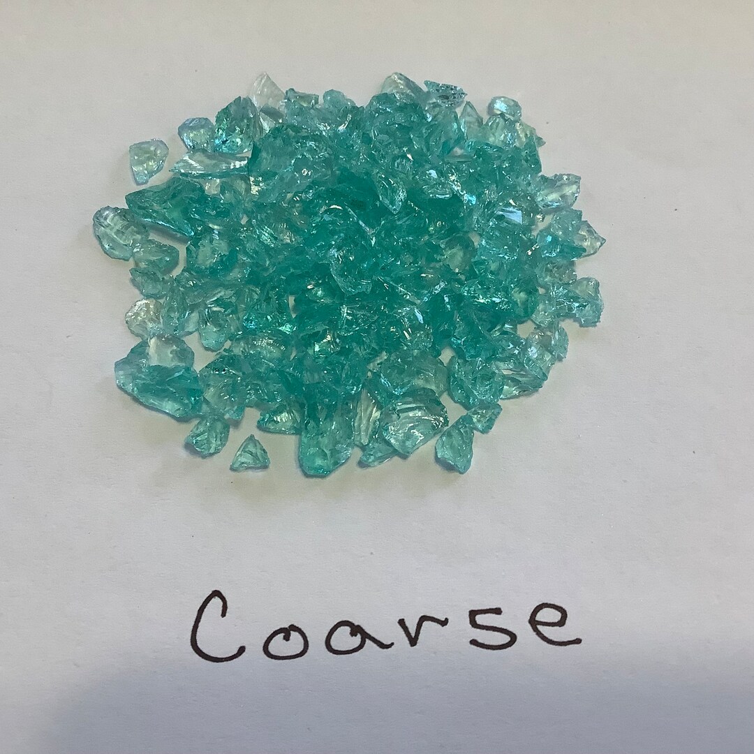 Light Teal Blenko Glass Chips - Etsy