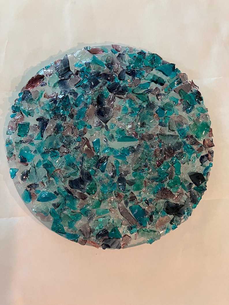 Colored Glass 4 Inch Tiles and 6 Inch Rounds Made From Blenko Dalle De ...