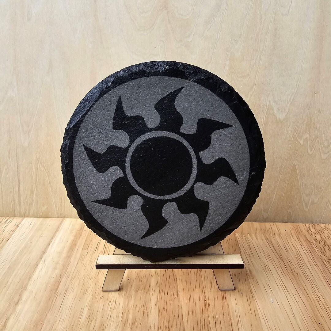 Set of 5 Slate Magic the Gathering Coasters | Mana | Land | MTG - Etsy