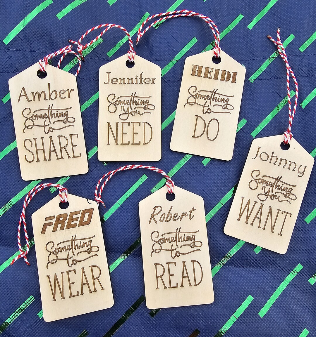 Custom Christmas Gift Tags Personalized Wood Gift Tags - Etsy