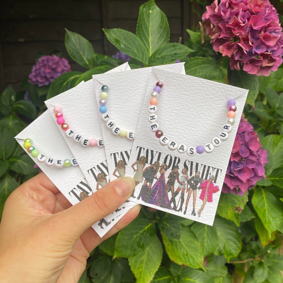 Taylor Swift Inspired Eras Tour Bracelet:custom Beaded Handcrafted ...
