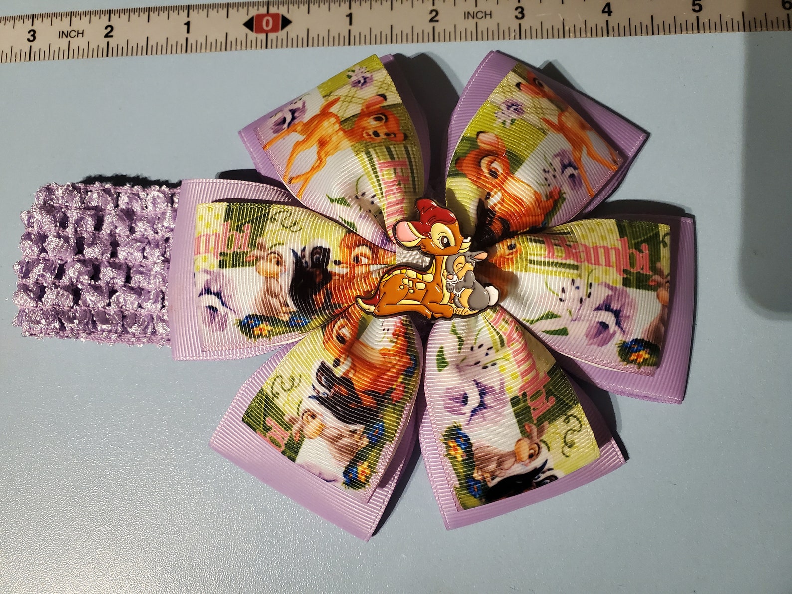 Set of 3 Cartoon Character Hair Bow Headbands - Etsy