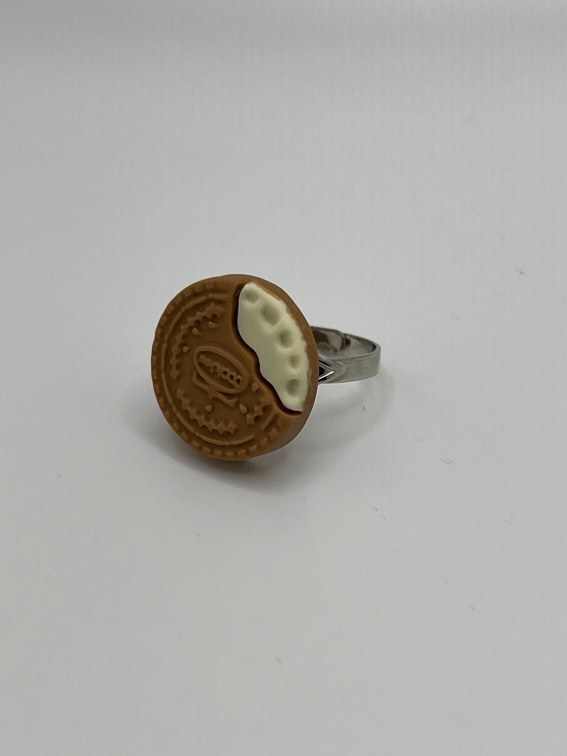 Food Rings, Desserts, Cheese, Yum Rings , Funky Statement Ring, Chunky ...