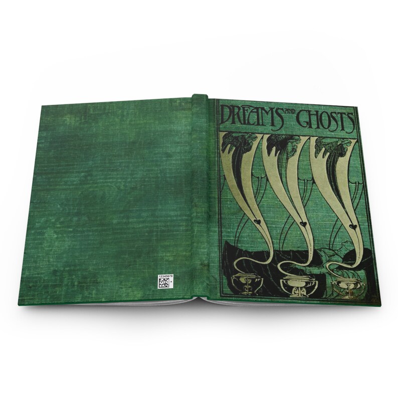 Antique Book Cover Journal: the Book of Dreams & Ghosts, Green ...