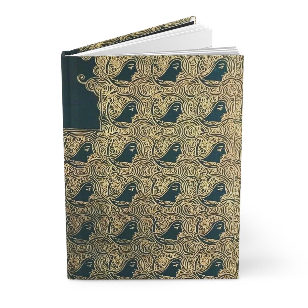 Victorian Art Nouveau Gilt-look Cameo Hardcover Journal: "the Quest of ...
