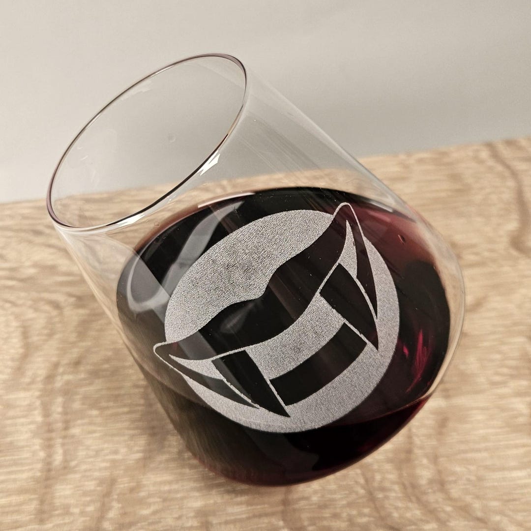 Astarion Happy Status Wine Glass Viski Stemless Rolling Crystal Wine ...