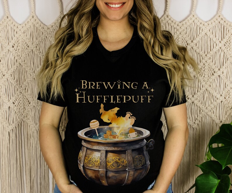Hufflepuff Maternity Shirt Harry Potter Pregnancy Hogwarts House T ...