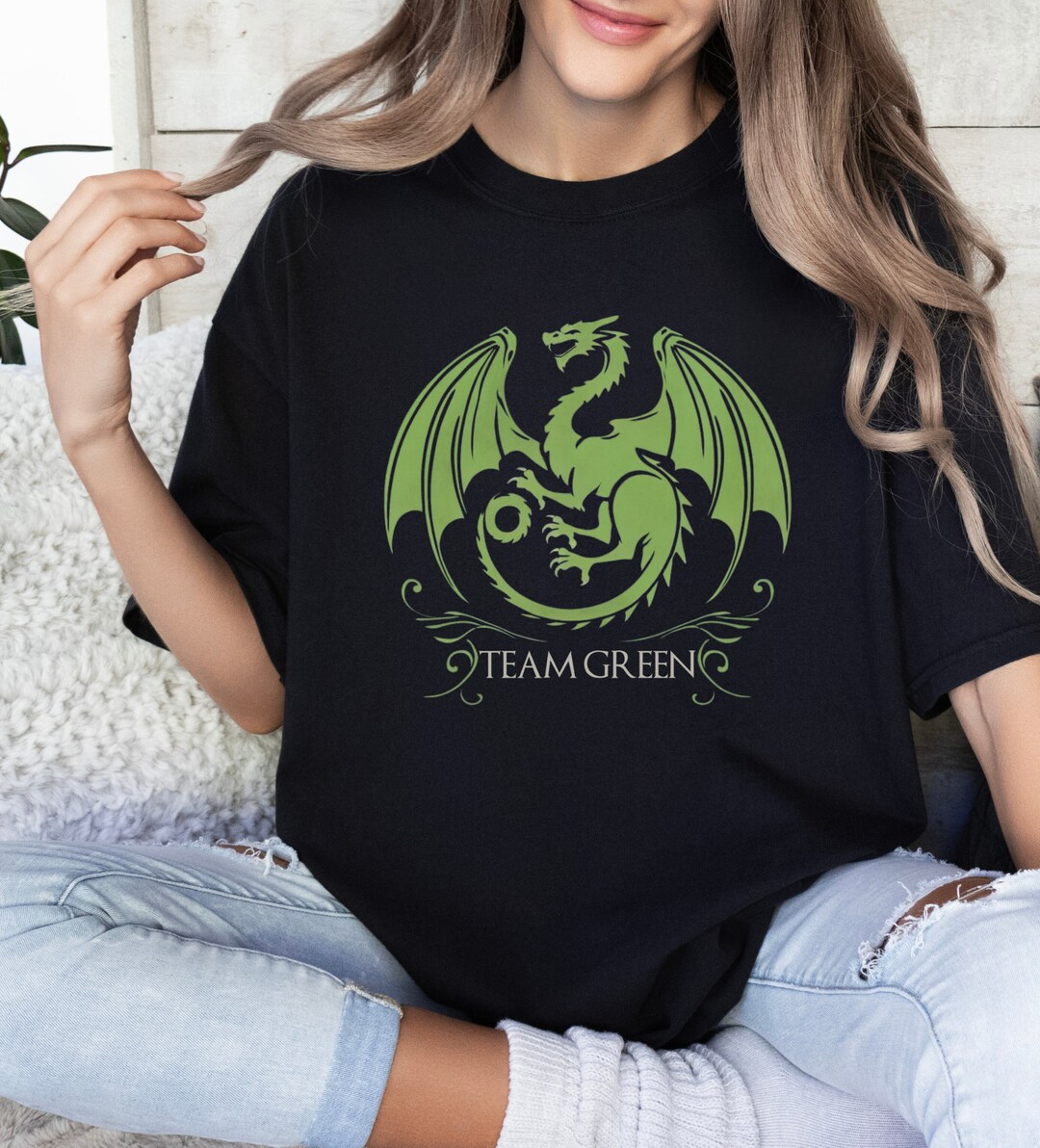 Dragon Team Green Shirt Fantasy Dragons Targaryen Merch Tv Series ...