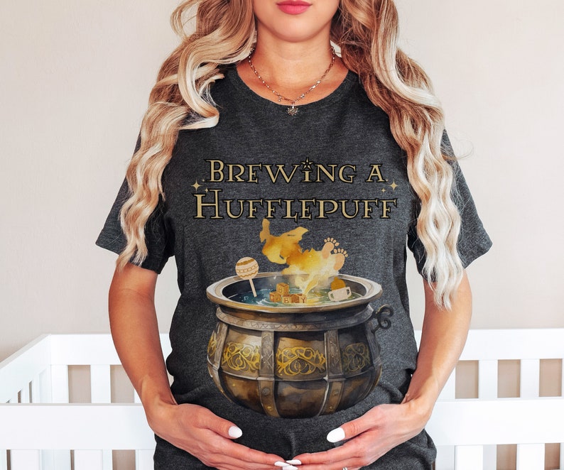 Hufflepuff Maternity Shirt Harry Potter Pregnancy Hogwarts House T ...