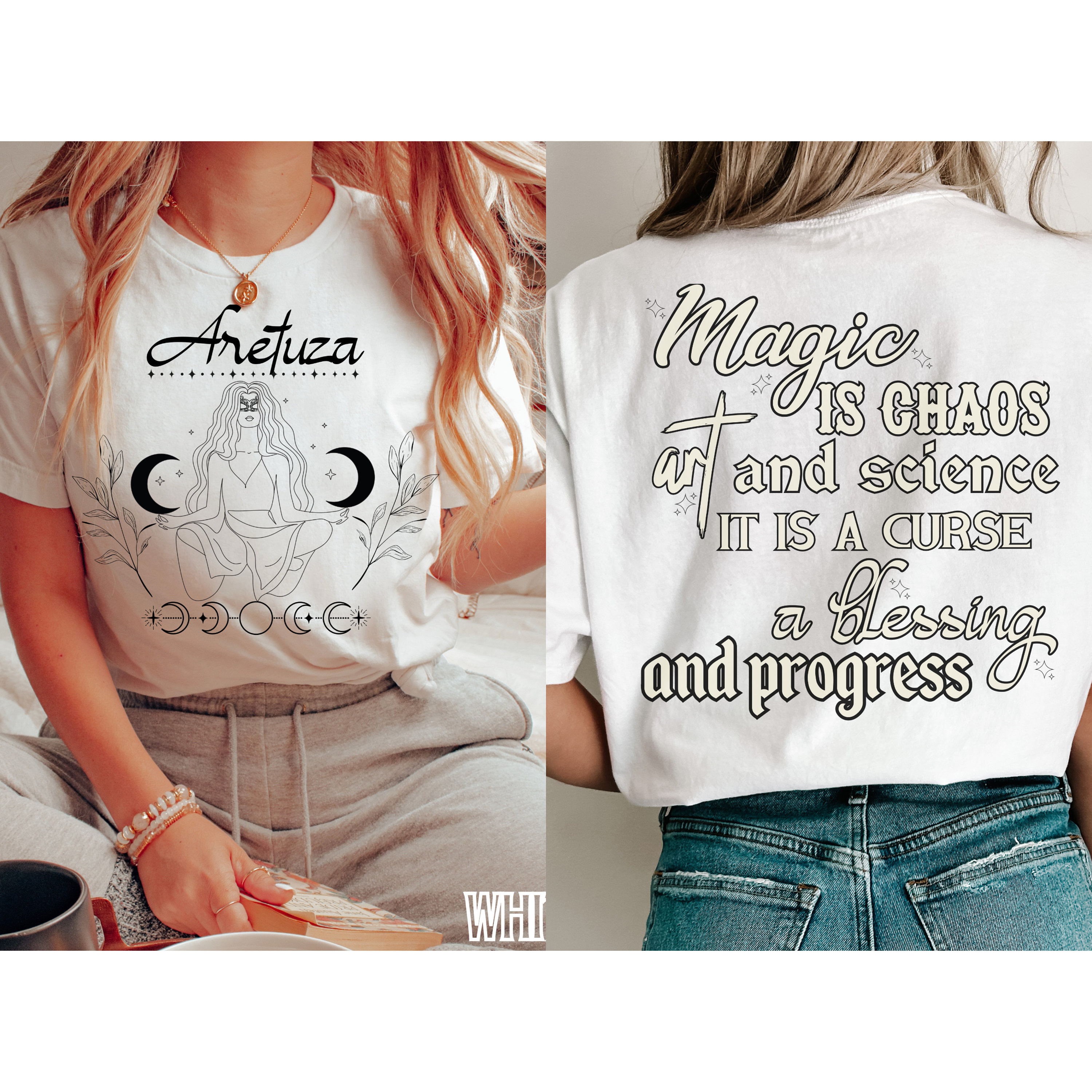 The Witcher Shirt Aretuza Geralt of Rivia Yennefer Vengerberg Magic ...