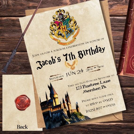 Custom Harry Potter Invitations 7 Magical Harry Potter Wedding
