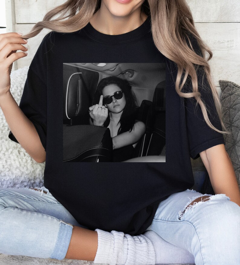 Kristen Stewart Middle Finger Shirt Bella Swan Twilight LGBTQ Tshirt ...